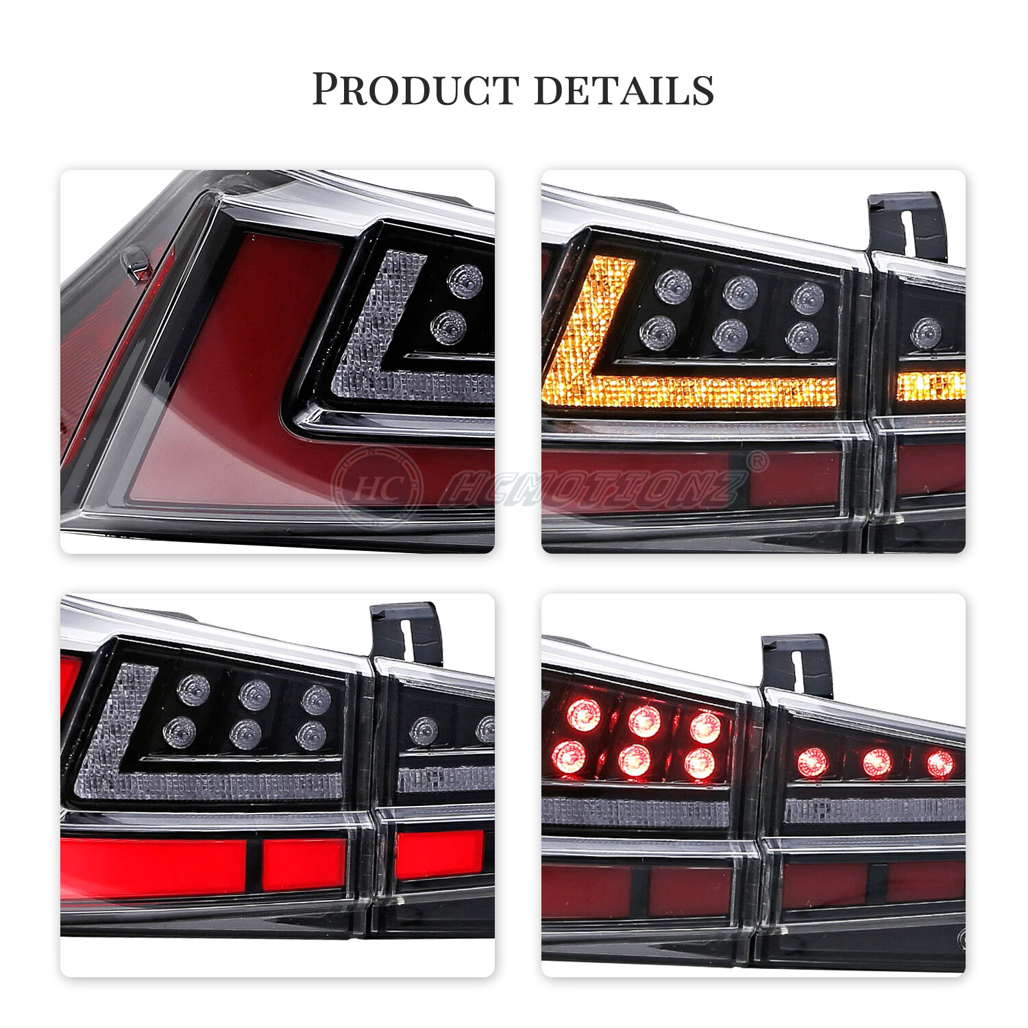 HC Clear LED Tail Lights For Lexus IS250 300H 350 2014-2020 Animation ...
