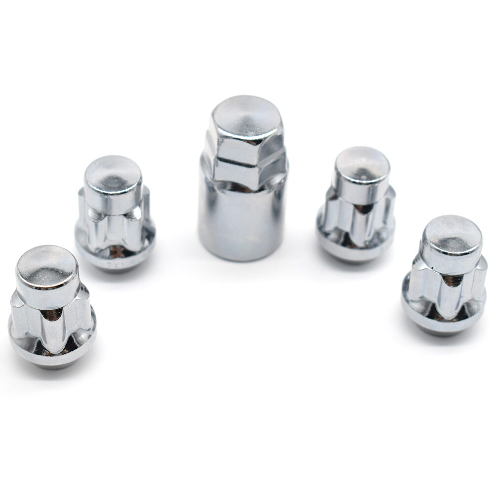 For Ford Focus Locking Wheel Tyre Nuts M12x1.5 Bolts Tapered Inc Key ...