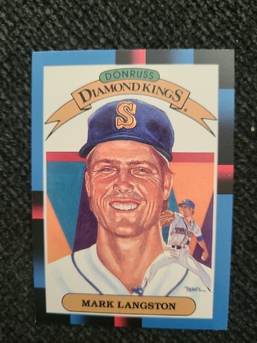 1988 Donruss Baseball Diamond Kings Mark Langston #20 - Seattle ...