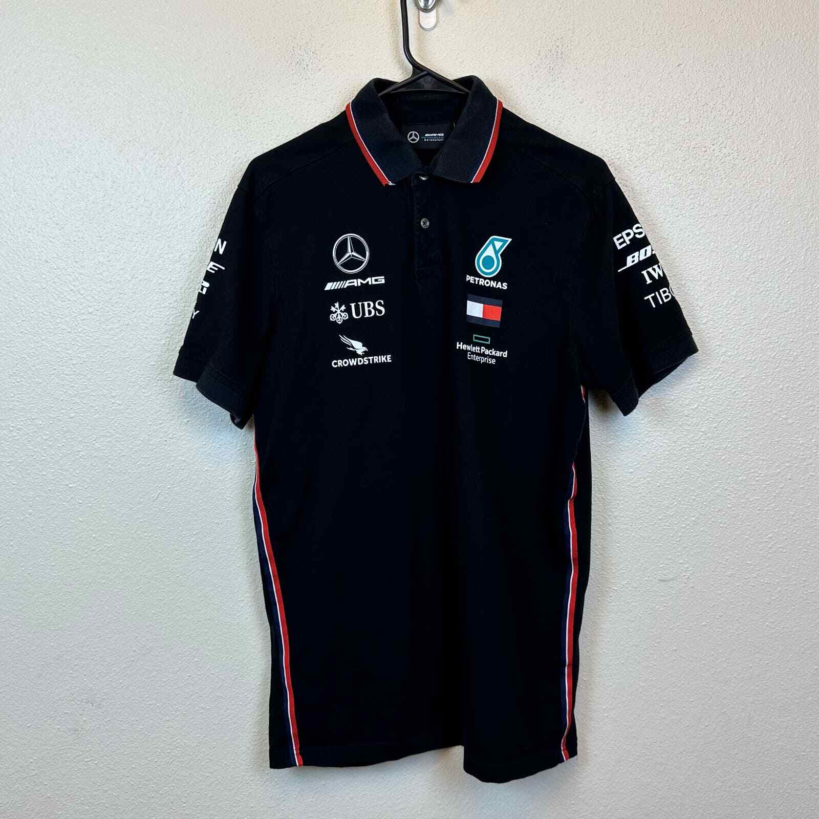 Mercedes F1 Tommy Hilfiger team issue polo shirt Size… - Gem