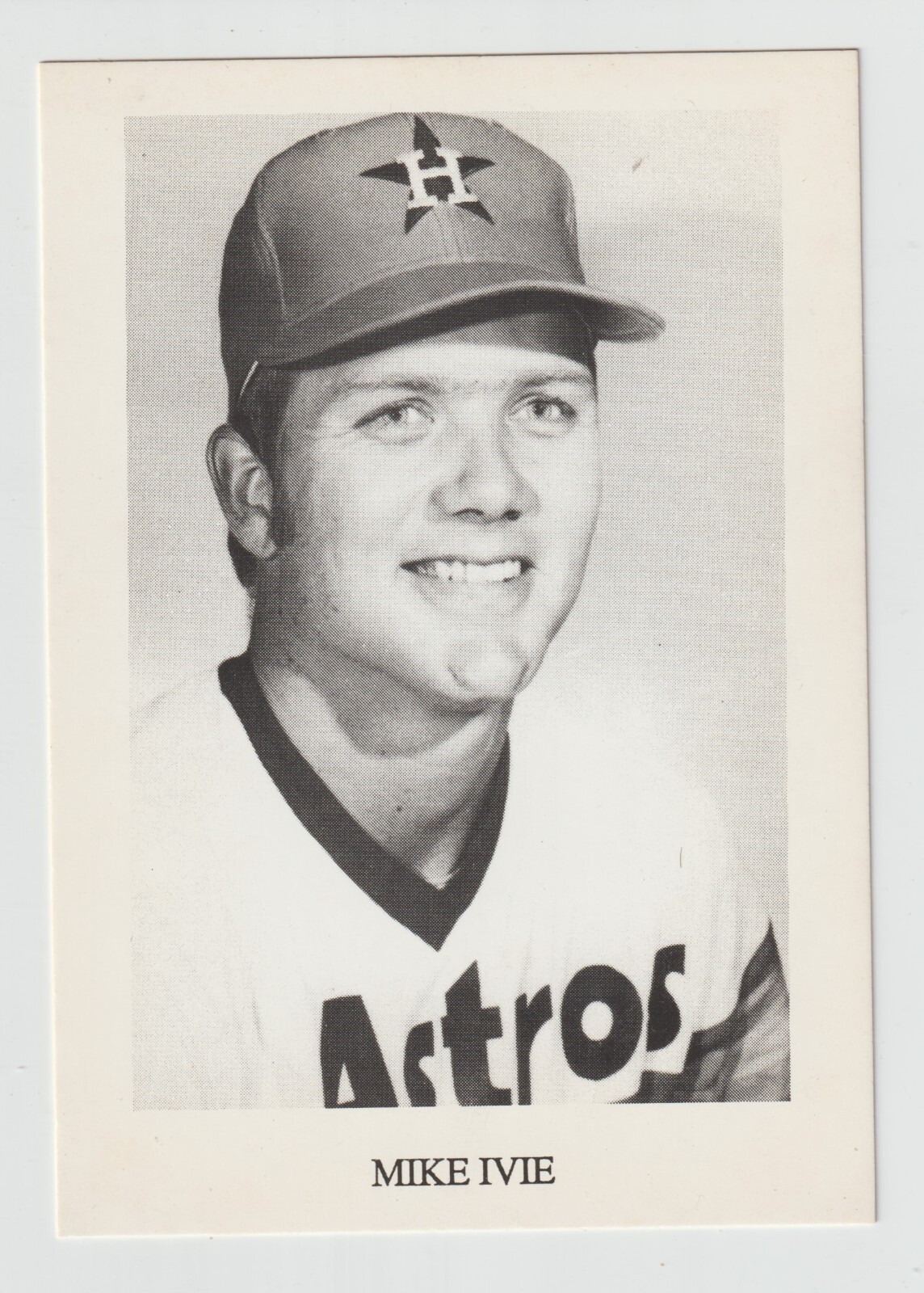 Mike Ivie - 3 1/2 x 5 Card - Houston Astros | eBay