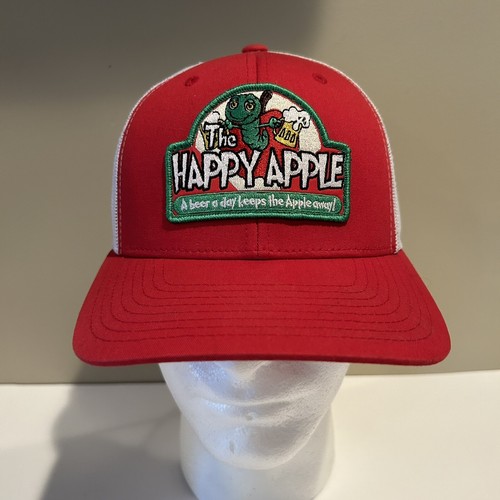 The Happy Apple Trucker Hat, Retro Happy Apple Logo | eBay