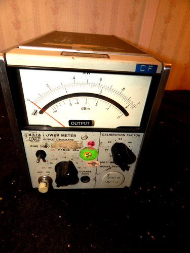 HP Vintage Hewlett Packard 432A Thermistor RF Power Meter - Untested ...