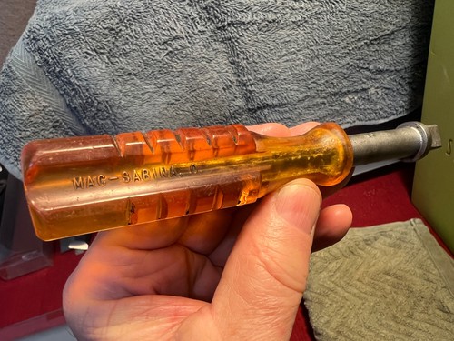 Mac Tools Rare Amber Handle 3/8” Drive lockSpinner Handle.X6S..SABRINA ...