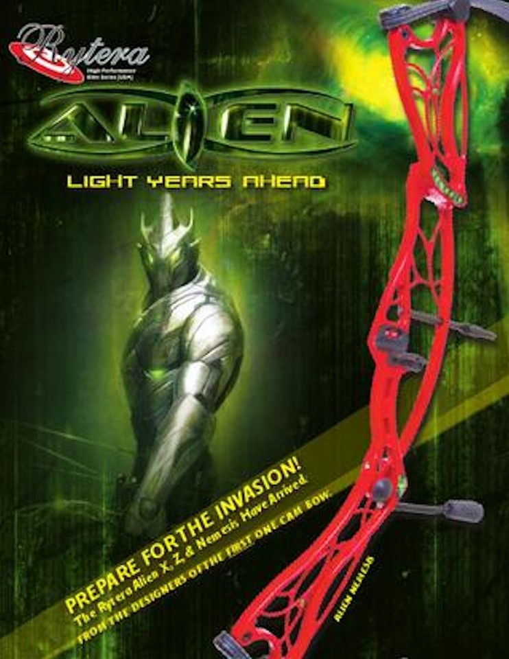 Rytera Archery Alien Nemesis RH Bow 50-60 LBS 28”DL *Setup 3D Target ...