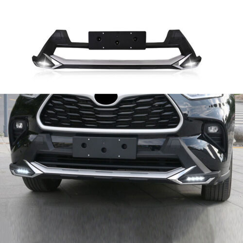 Black LED Front Bumper Diffuser Spoiler Board For Toyota Highlander ...