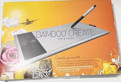 WACOM Bamboo Create Pen and Touch Tablet (CTH-670) W/Box & Instructions ...