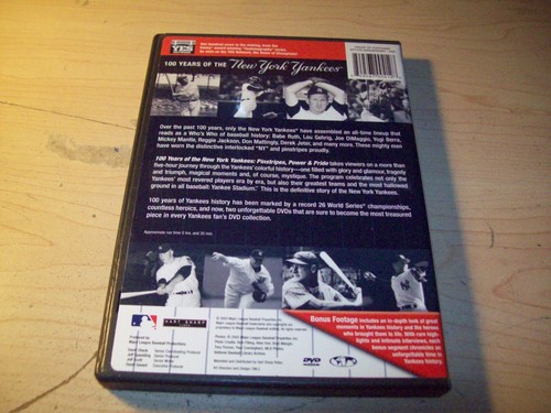 100 Years of the New York Yankees (DVD, 2003, 2-Disc Set) Like New (not ...
