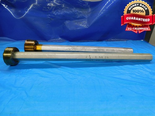 2 3/4 8 NA 2G ACME EXTRA LONG THREAD PLUG GAGE 2.75 GO NO GO = 2.6875 ...