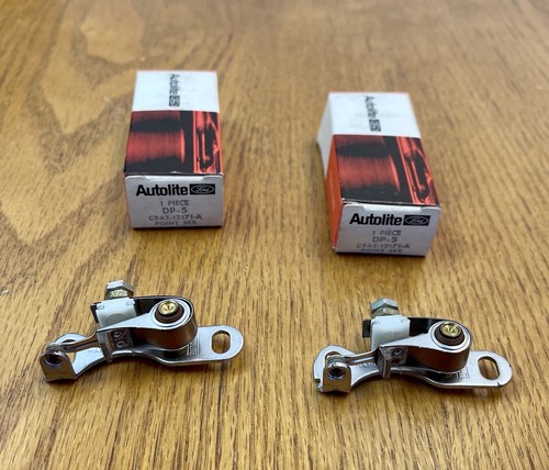 NOS Autolite-Ford DP-5 & DC-13 dual points & condenser. NIB Boss Shelby ...