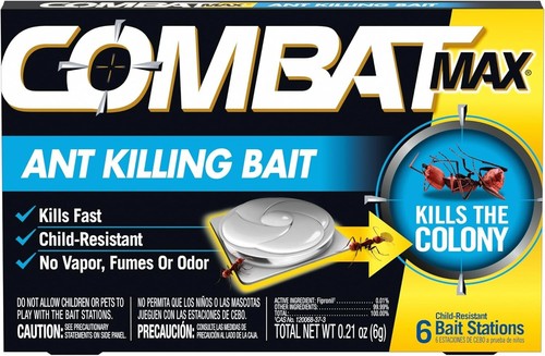 Combat Max Ant Killing Bait Stations Indoor / Outdoor Use -- 6 Count ...