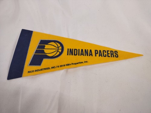Indiana Pacers NBA Mini Pennant 9"x4" Felt, Made in USA banner flag ...