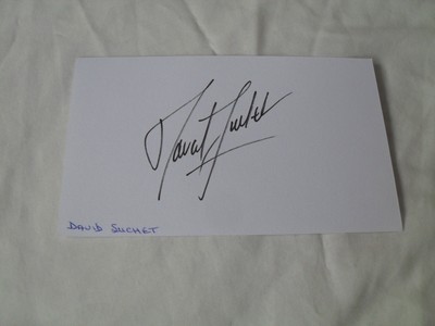 DAVID SUCHET AUTOGRAPH - Signed autograph book page POIROT | eBay