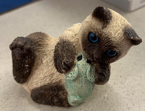 1984 Stone Critters Siamese Cat by United Design Made in USA | eBay