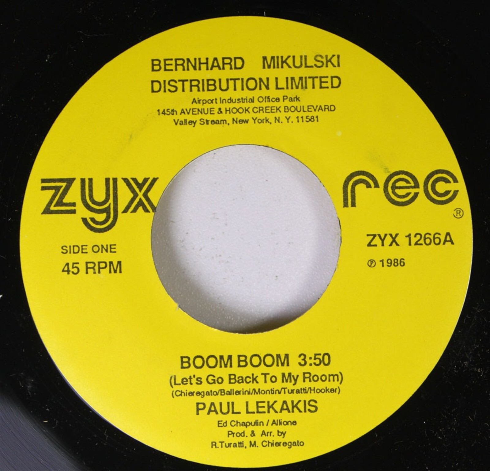 Soul 45 Paul Lekakis - Boom Boom (Let'S Go Back To My Room ...