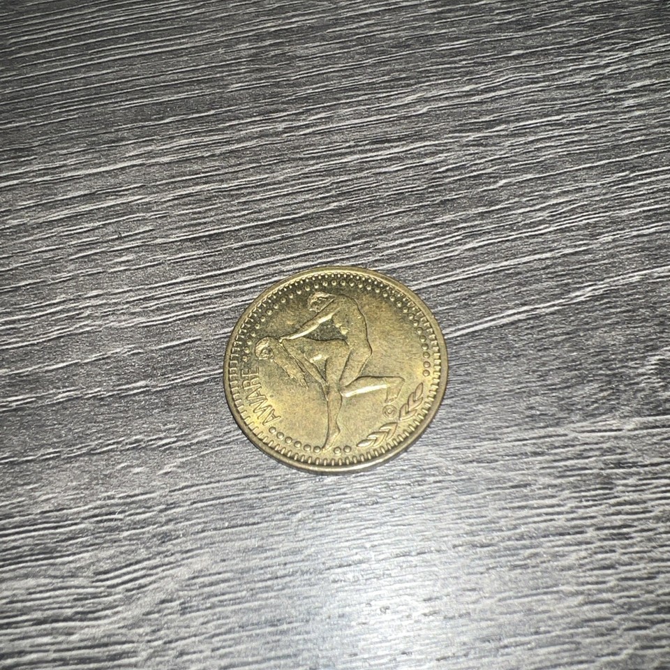 Vintage VERSATILE/ AWARE Adult Novelty Sex Position Token Coin. | eBay