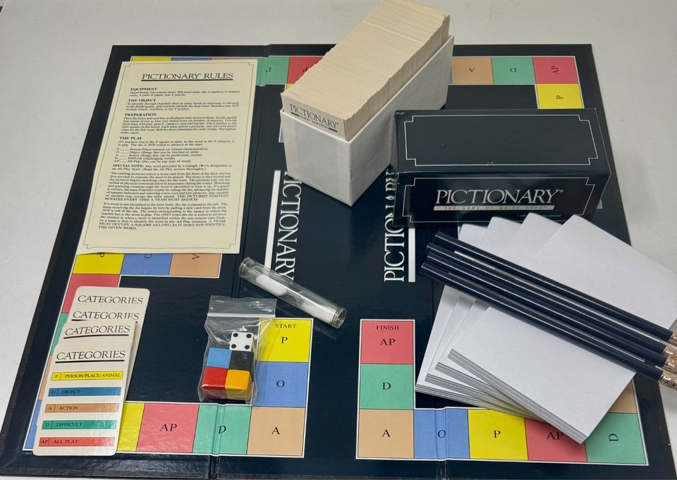Pictionary Game - First Edition - 1985 - Classic Drawing Game - 100% ...