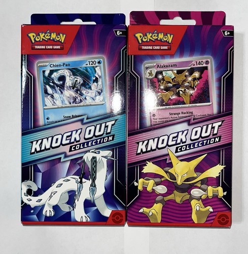Pokemon Set of 2 Knock Out Collection Boxes Sealed- Alakazam & Chien ...