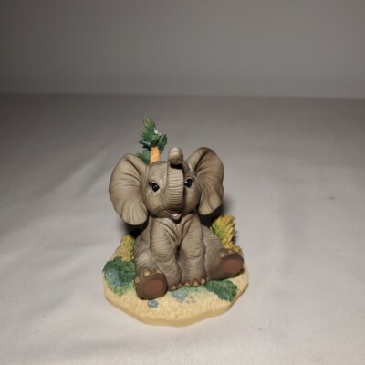 VTG Hamilton Collection African Elephant Sculpture Figurine 1995 ...