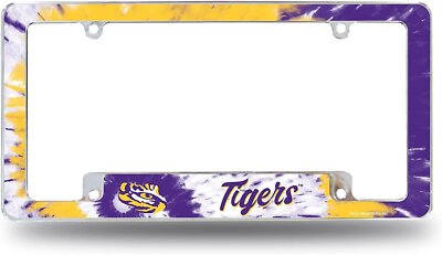 Louisiana State University Tigers LSU Metal License Plate Frame Chrome ...