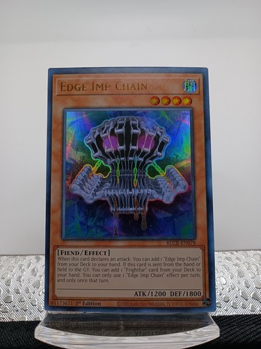 Yugioh! 3x Edge Imp Chain - BLCR-EN078 - Ultra Rare - 1st Edition NM 3x ...