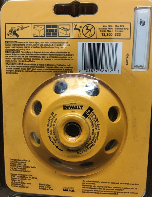 DEWALT Diamond Grit Grinding Wheel DW4774 for sale online | eBay