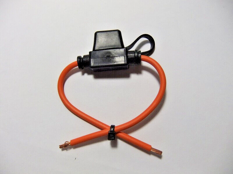 LITTLEFUSE 0FHM0002ZXJ MINI IN-LINE FUSE HOLDER,12-AWG ORANGE, 30AMP 2 ...