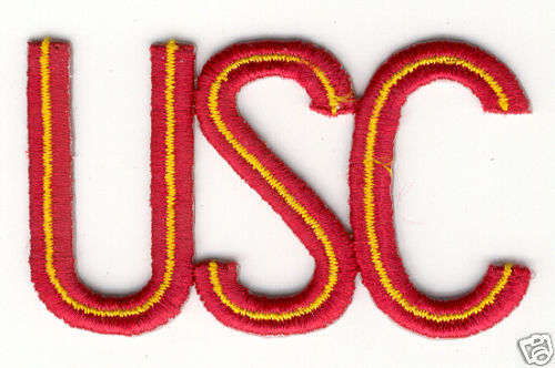 USC TROJANS NCAA COLLEGE VINTAGE 3.25" TEXT LOGO TEAM PATCH | eBay