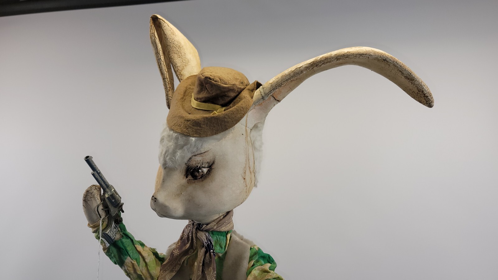 Vintage Mechanical Dressed Sheriff Rabbit Bunny Store Window Display ...