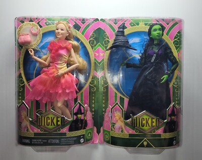 Mattel Wicked Movie Glinda Elphaba Doll Misprint Error Packaging Figure ...