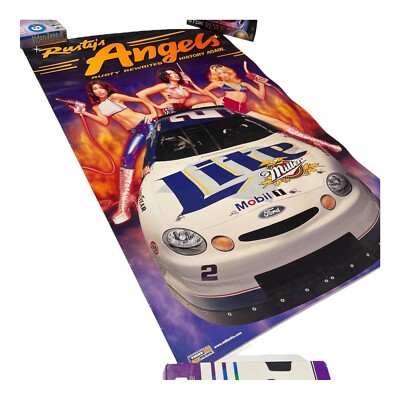 Rusty Wallace Poster NASCAR Miller Lite "Rusty's Angels" 30"x20" | eBay