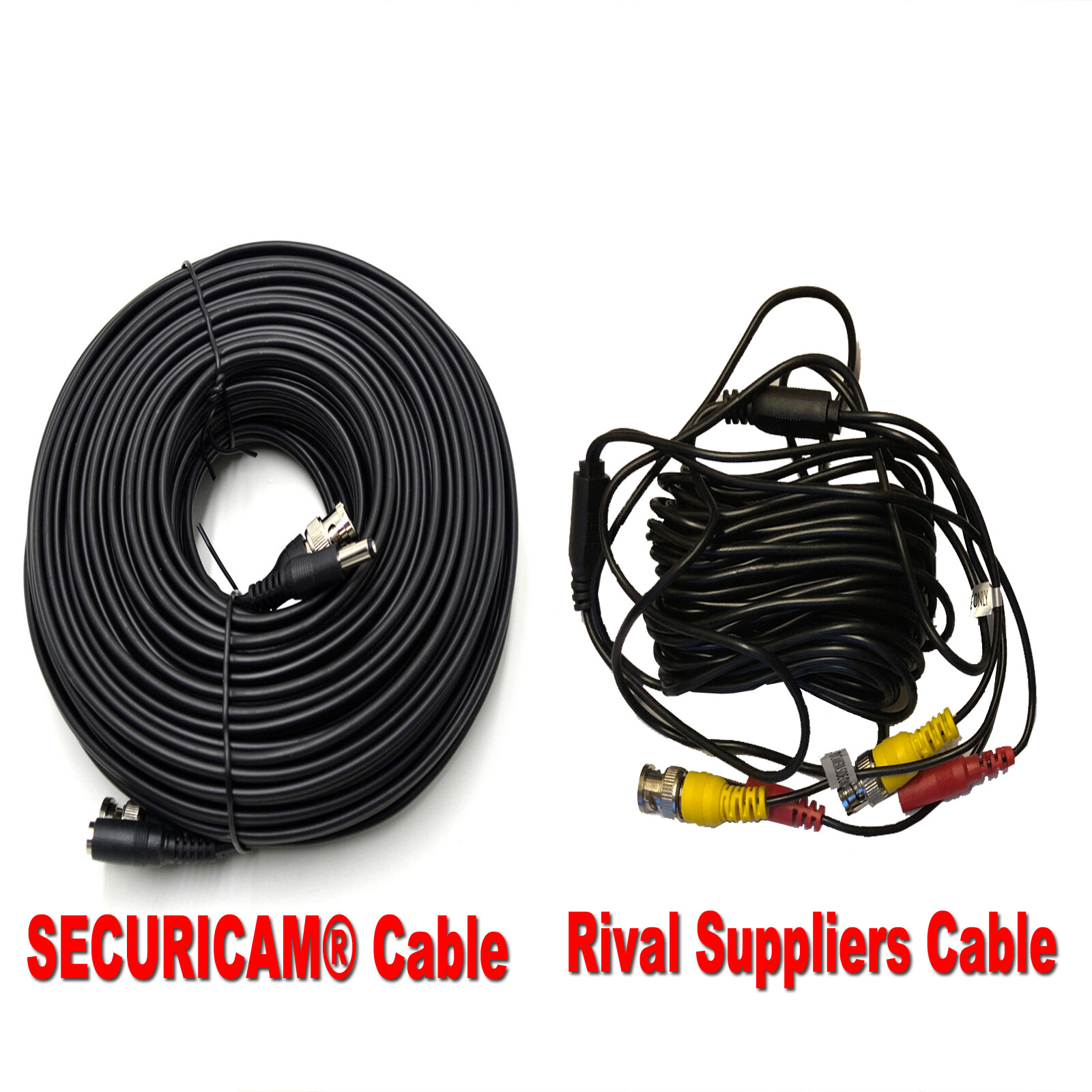 BNC DC CCTV CABLE VIDEO CAMERA DVR POWER EXTENSION LEAD 5M 10M 20M 30M ...