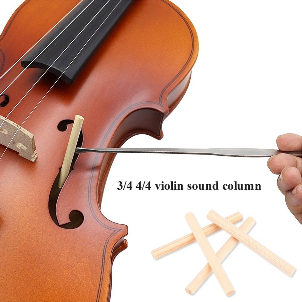 10Pcs Violin Accessories Violin Sound Post For 3/4 4/4 Violins | eBay ...