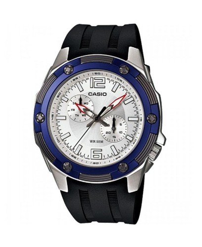 CASIO Men Analog Quartz Casual Watch Classic Dress Silver Dial ...