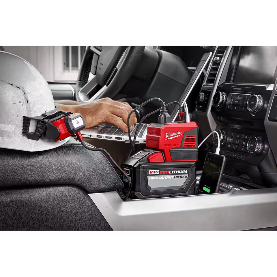 M18 18-Volt Lithium-Ion 175-Watt Powered Compact Inverter for M18 ...