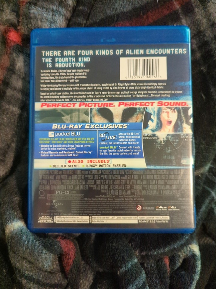 The Fourth Kind (Blu-ray, 2009) Horror Sci-fi Alien Abduction UFO ships ...