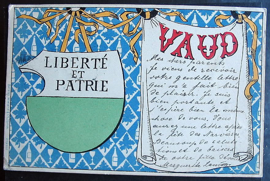 SWITZERLAND 1899 LIBERTE ET PATRIE VAUD Patriotic | eBay