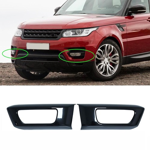 2x Front Bumper Fog Light Trim Bezel Black For Land Range Rover Sport ...