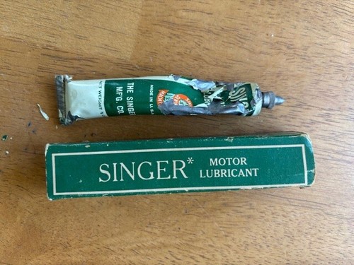 Singer Sewing Machine Vintage Motor Lubricant Tube Pliable 1/2 oz ...