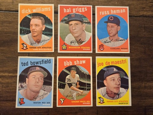 1959 Topps Baseball Lot of 6 NM | eBay