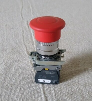 Telemecanique Schneider Red Push Pull Emergency Stop Button ZBE-202 ...