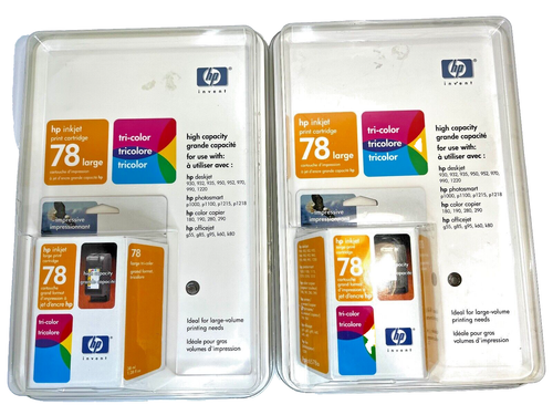 HP 78 Tri Color Ink cartridge -HP Deskjet Officejet Pro Printer OEM Lot ...