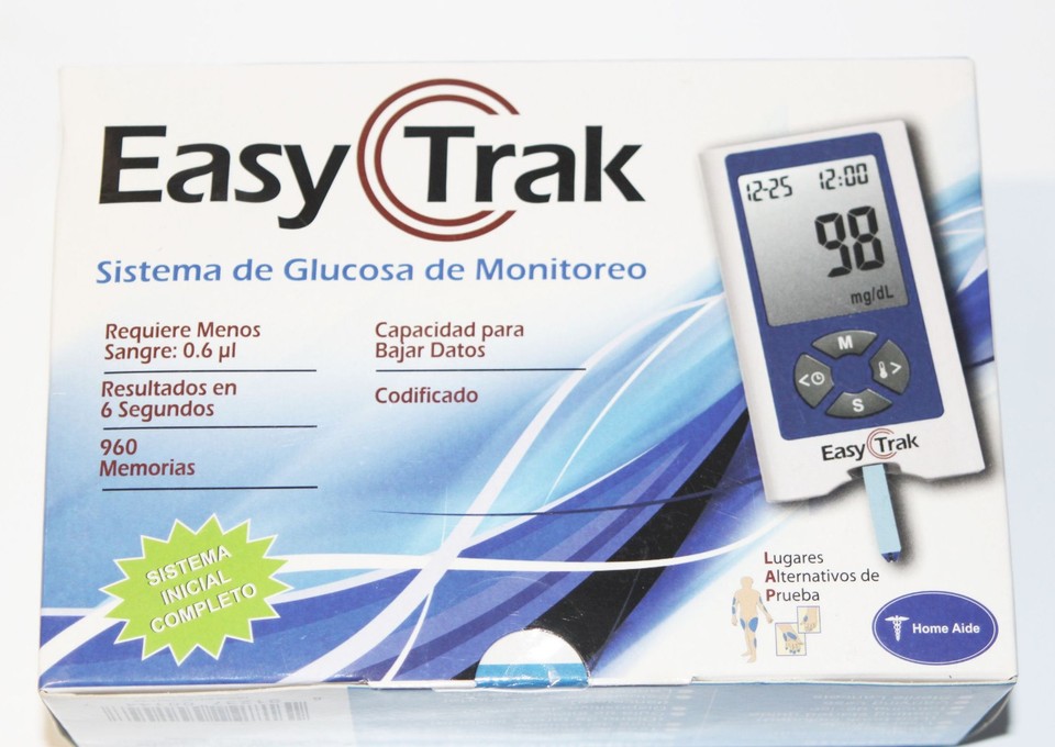 Easy Trak Talking Blood Glucose Diabetic Monitor Meter System Model ...