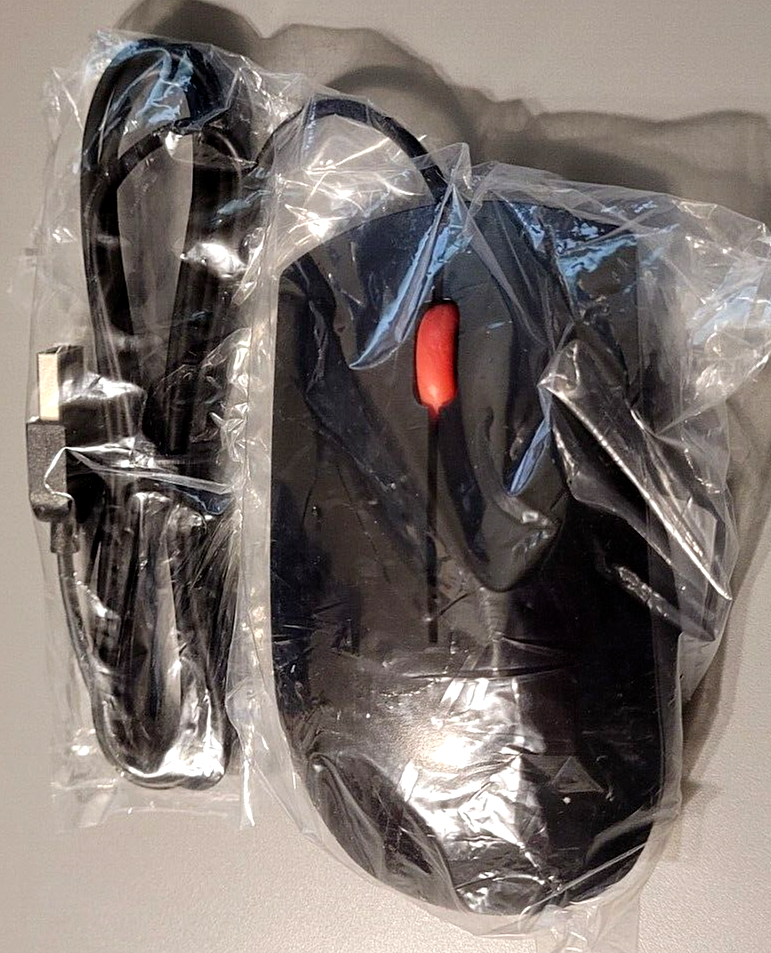 LOT OF 2 Lenovo OEM USB Optical Mouse Wired 00PH133 SM50L24506 1000 dpi ...