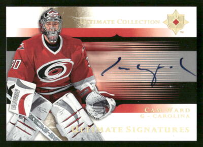 2005-06 Upper Deck Ultimate Collection Cam Ward Auto Signatures #US-CW ...