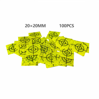 NEW 100PCS 20×20mm Reflector Sheet Reflective Target Sticker Tape Total ...