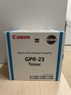 Genuine NEW Canon GPR-23 Cyan Blue Toner C2550 C2880 C3080 C3380 C3480 ...