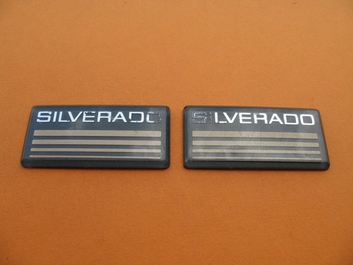 CHEVROLET SILVERADO SIDE PILLAR EMBLEM LOGO BADGE SIGN SYMBOL OEM USED ...