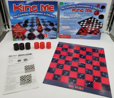 King Me Checkers Board Game Winning Moves Play Checkers Coast to Coast ...