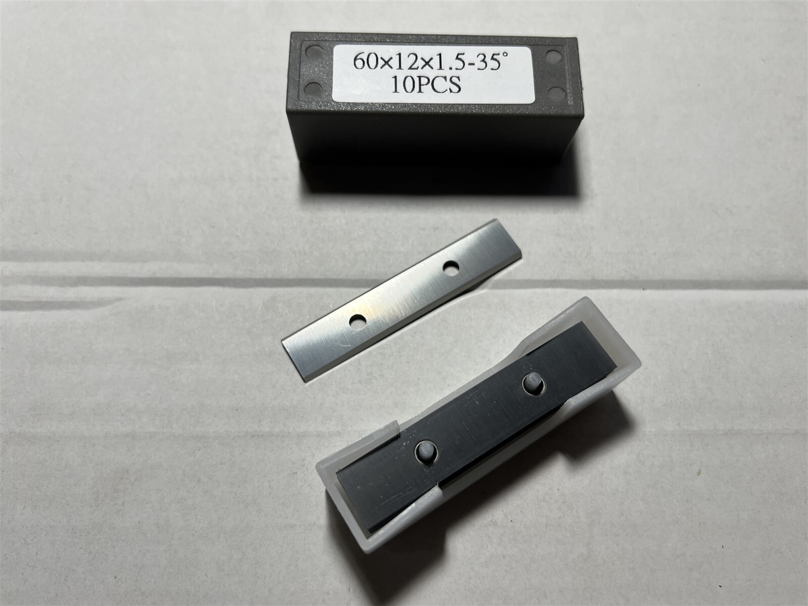 Rectangle 60mm Double Edge Carbide Insert Blades 60 x 12 x 1.5mm PKG OF ...